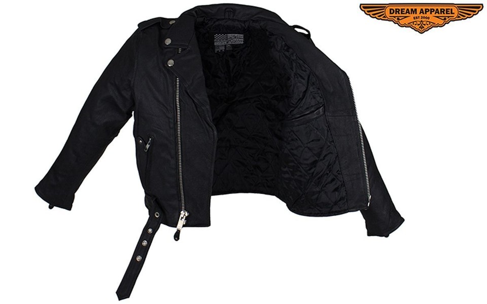 Black kids jackets boys Teens Leather Motorcycle Jacket Biker Style ...