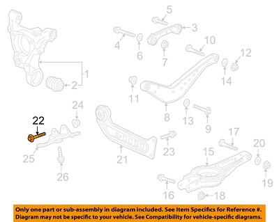 GM OEM 09-24 Envision Rear Suspension Suspension Components-Shock Bolt ...