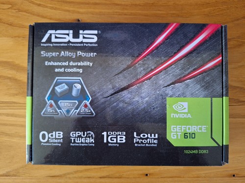 ASUS GeForce GT 610 (GT610-SL-1GD3-L) 1GB DDR3 SDRAM PCI Express ...