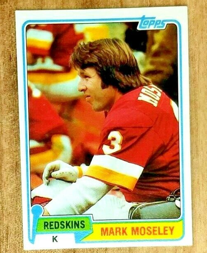 1981 TOPPS MARK MOSELEY CARD#145 NM-MT EAGLES OILERS WASHINGTON ...