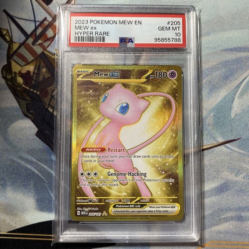 PSA 10 Mew Ex Hyper Rare Gold #205/165 2023 Pokemon Mew En-151 Card GEM ...