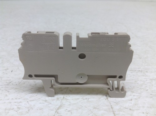 Weidmuller ZDU 2,5 Tan Din Rail Wire Terminal ZDU25 ZDU 2.5 Lot of 50 ...