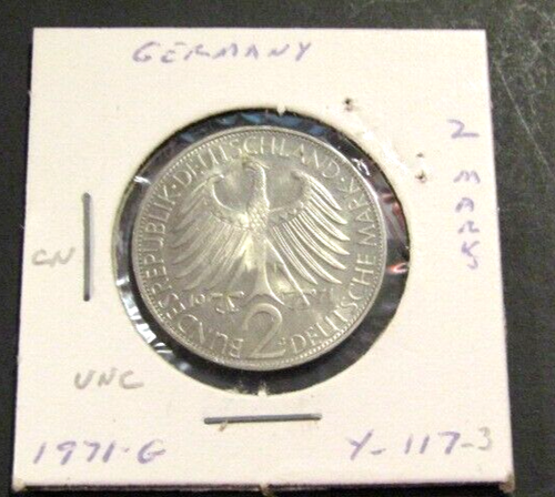 Germany 1971-G 2 Marks unc Coin Max Planck 1858-1947 | eBay