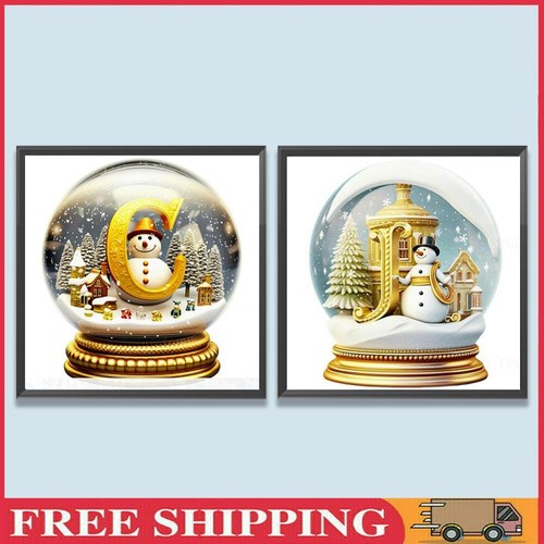 5D DIY Full Round Drill Diamond Painting Christmas Crystal Balls Kit ...
