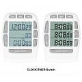 Triple Timer Clock Count Down Up 4.0x4.4cm LCD Display Multifunction ...