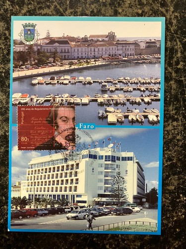 Portugal 1999 - Faro Postcard with 200 Years Mail Regulation stamps set ...