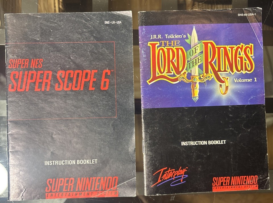 Super Nintendo Entertainment System Manuals You Pick | eBay