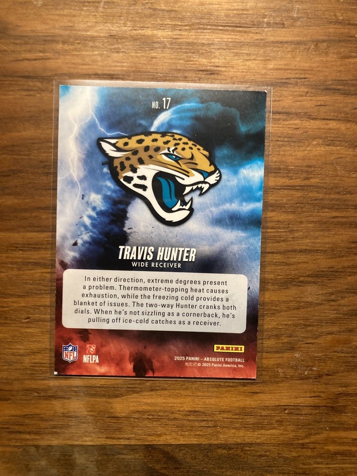 2025 Panini Absolute Travis Hunter By Storm #17 | eBay