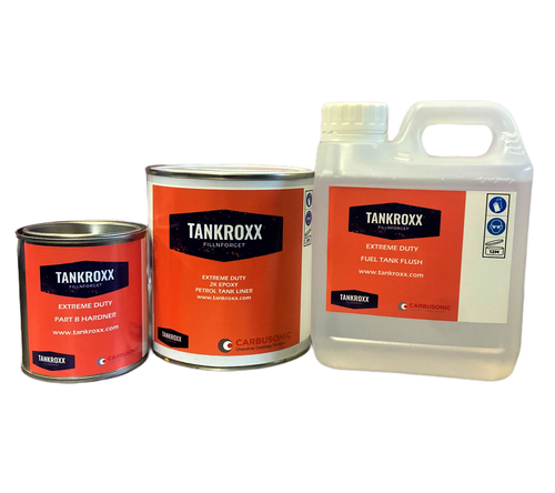 Petrol tank liner kit fuel tank flush ethanol safe epoxy coating kit ...