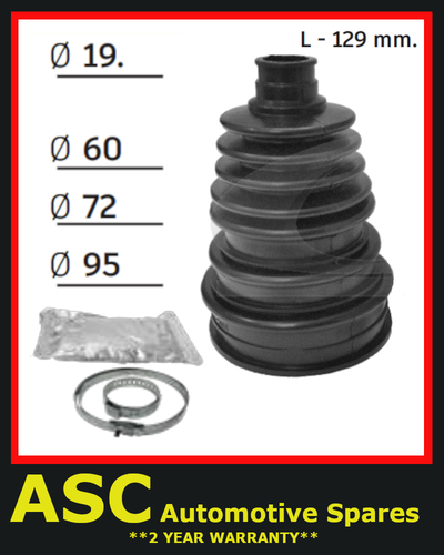 Durable Stretch CV Boot Kit - Flexi Rubber - fits Chevrolet Malibu 80 ...