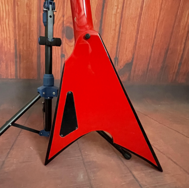 Arrow Flying V 4-strings Bass Guitar Red Jack 24 Frets SS Pickups Fast ...