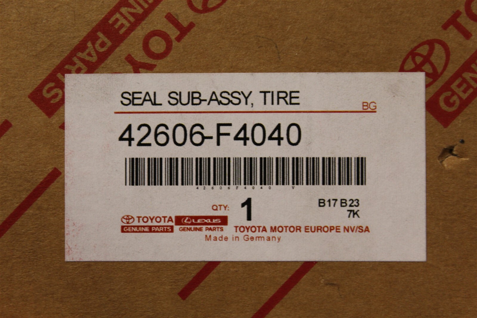 42606-F4040 Tyre Seal New genuine Toyota part | eBay UK