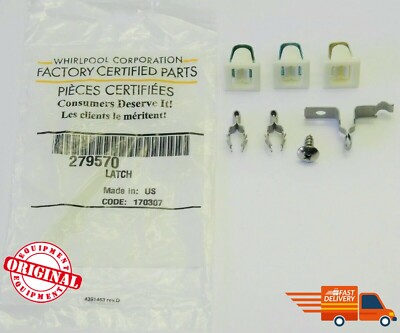 New OEM Genuine 279570 Whirlpool Door Latch Kit OEM 306436 | eBay