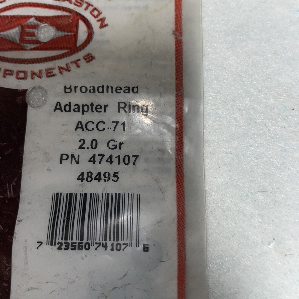 1 DZ EASTON BROADHEAD ADAPTER RINGS FOR ACC-71 ARROW SHAFTS HUNTING OR ...