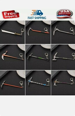 Pickaxe Toy & metal Keychain Weapon Guns | eBay