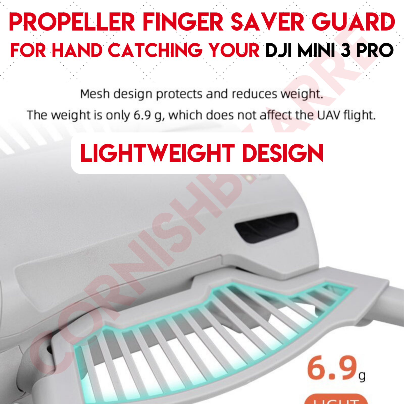 FOR DJI MINI 3 PRO DRONE PROPELLER FINGER HAND SAFETY GUARD HAND CATCH ...