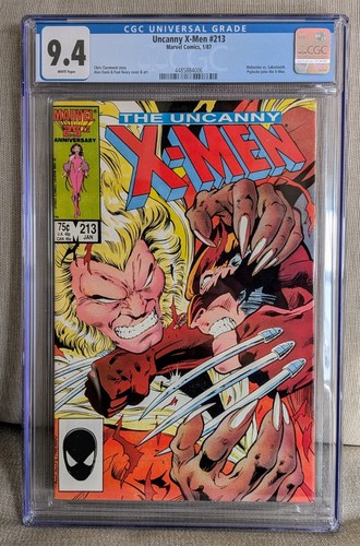 The Uncanny X-Men #213 (Marvel Comics January 1987) CGC 9.4 Wolverine ...