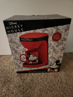 Brand New Mickey Mouse Single Serve Coffee Maker MIB! | eBay