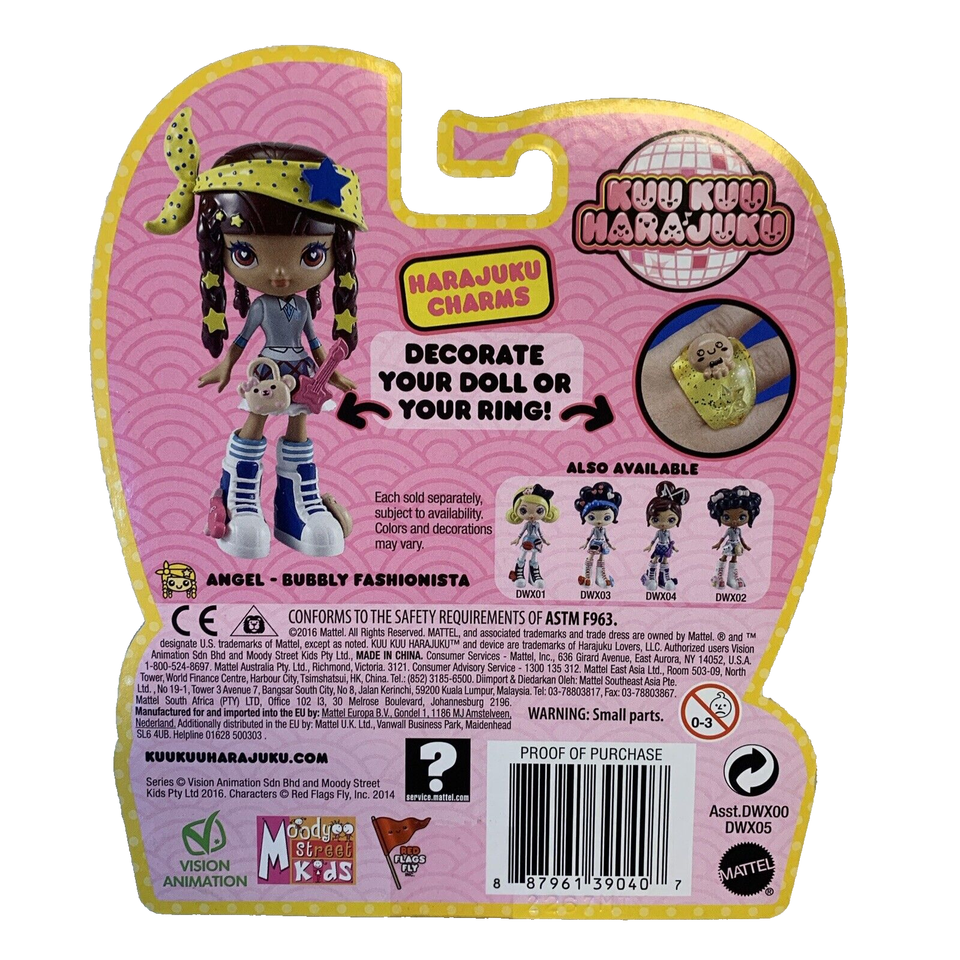 Kuu Kuu Harajuku Fashion Music Angel 4' Doll w/ charms & ring | eBay