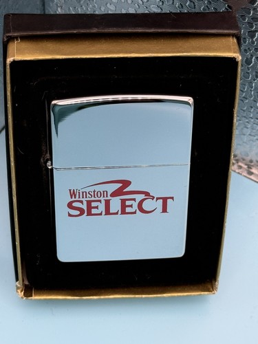 Vintage 1995 Winston Select Logo High Polish Chrome Zippo Lighter NEW ...