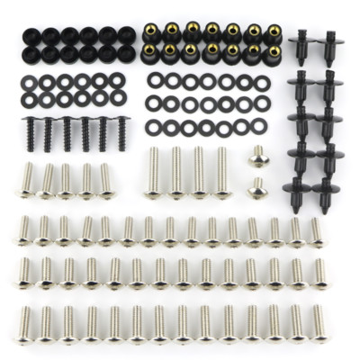 Motorcycle Steel Kit Complete Fairing Bodywork Screws Nut Bolts Fit For ...