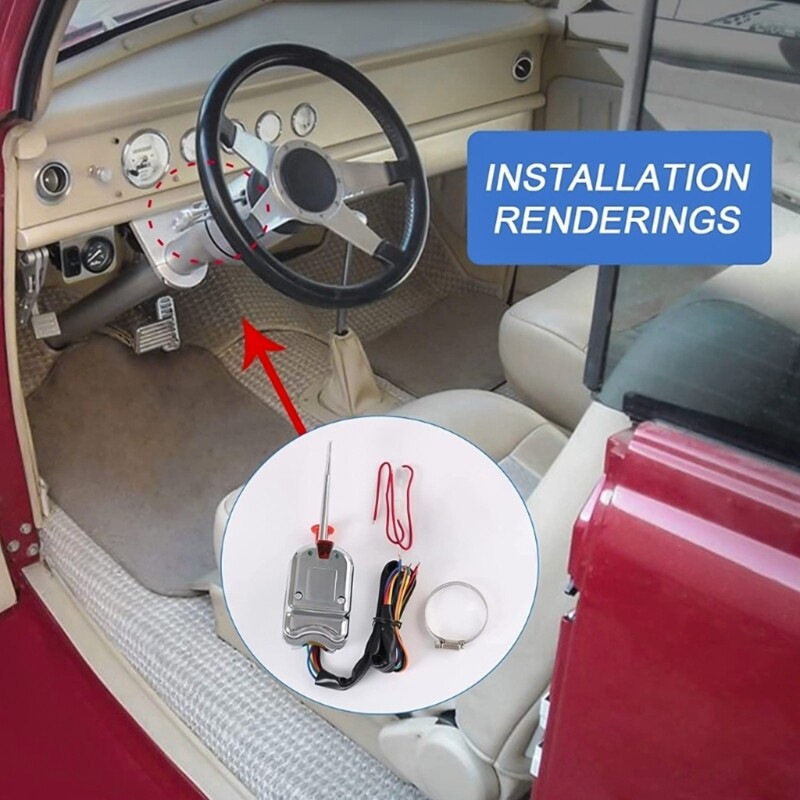 12V Rat-Hot Rod Turn Signal Switch with Flasher High Quality for P021 ...