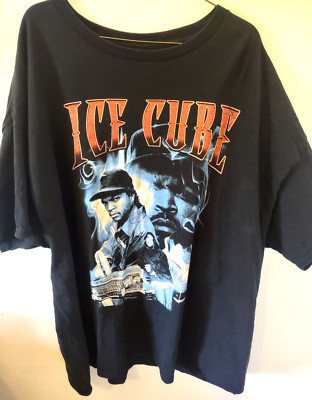 Ice Cube Rap Tee Vintage Style Graphic Print Shirt Mens Black Size 3XL ...