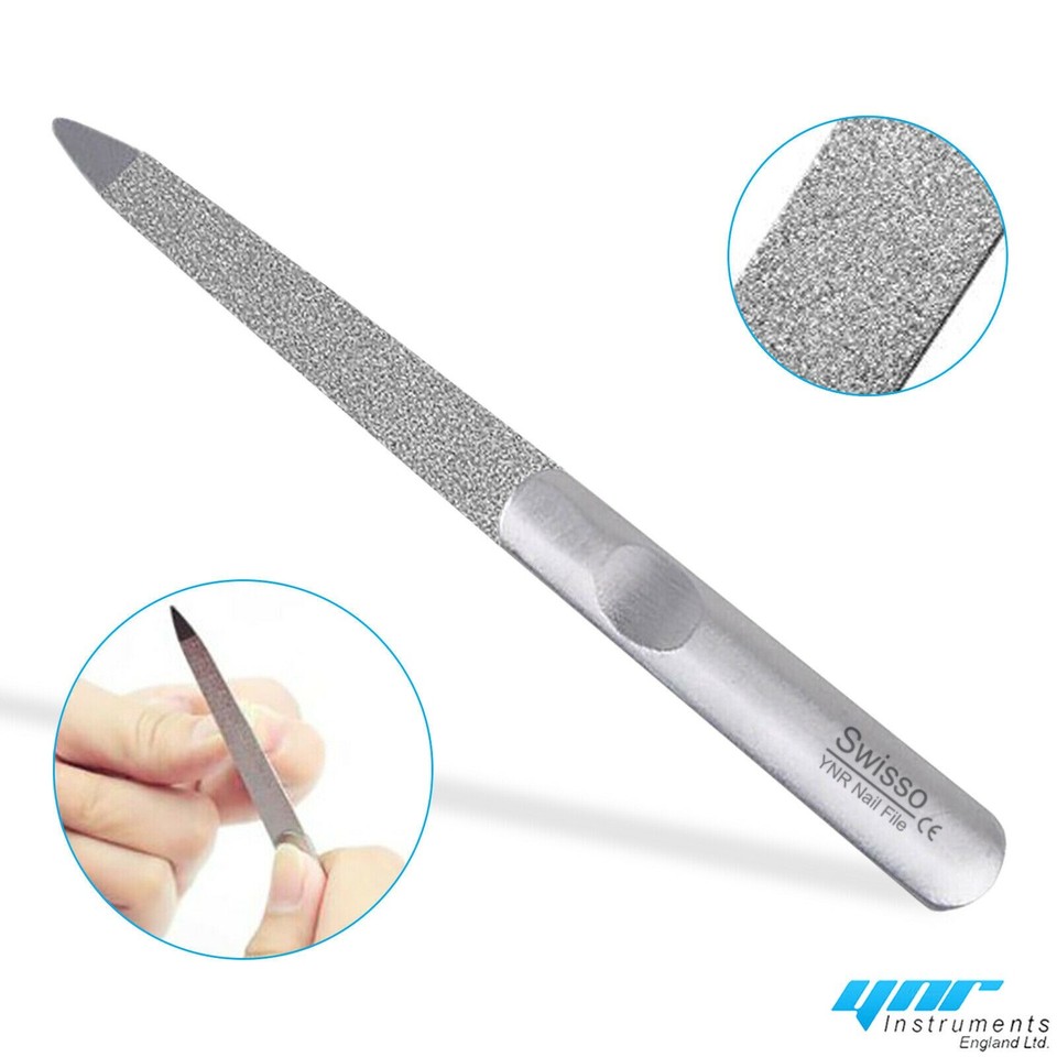 Stainless Steel Nail Files Double Sided Metal Nail File Manicure ...