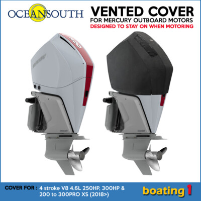 Mercury Outboard Motor Engine Vented Cowling Cover 200-300HP & PRO XS ...