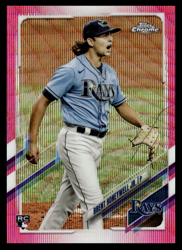 2021 Topps Chrome Update Brent Honeywell Jr. #USC59 Rays Pink Refractor ...