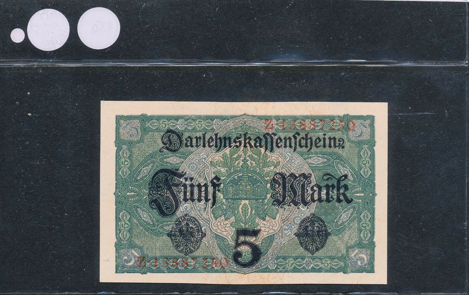 1917 Germany 5 Mark Funf - Choice Crisp Uncirculated, Nearly Perfect | eBay