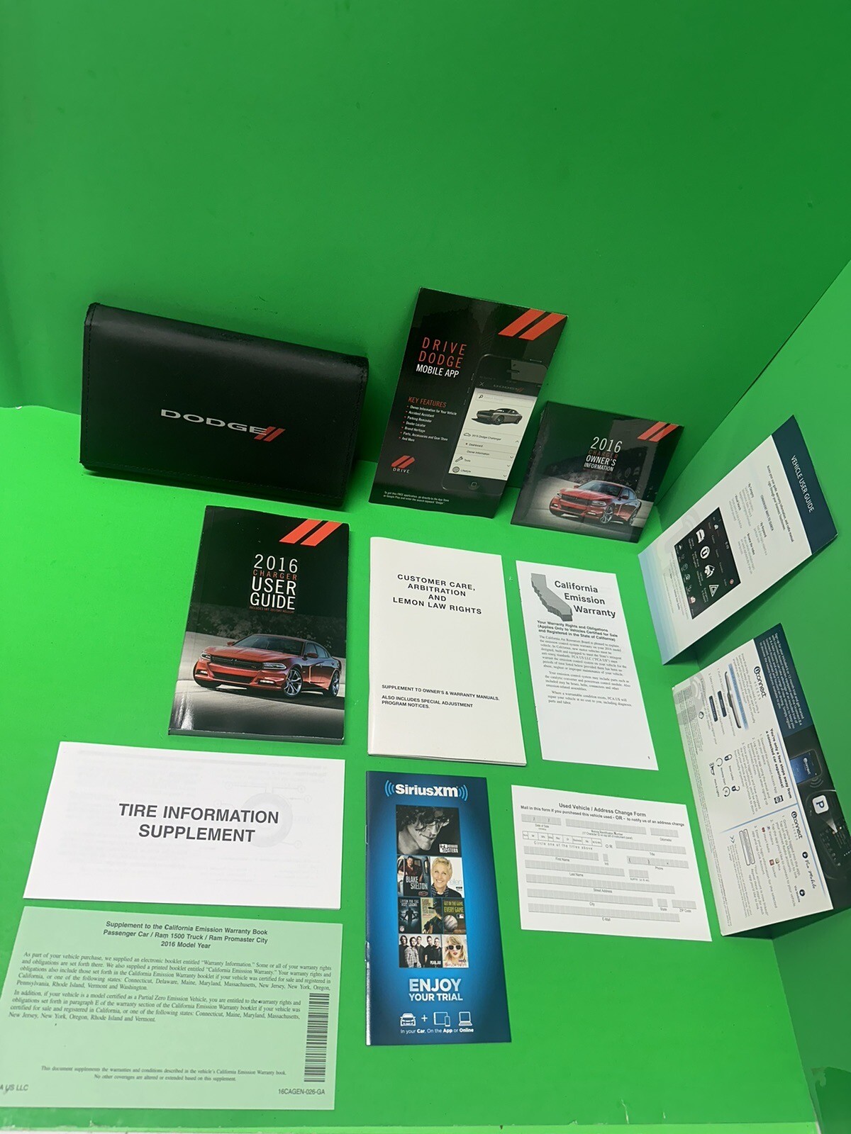 2016 DODGE CHARGER OWNERS MANUAL & CASE LONGTIME TRUSTED SELLER FREE ...