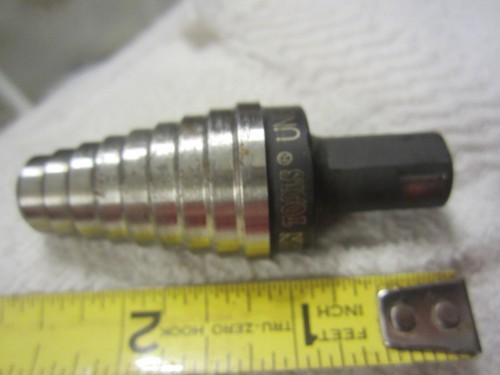 #2 59002 Klein Tools 59002 Step Drill Bit 1/2" to 1" - 9 Hole Sizes USA ...