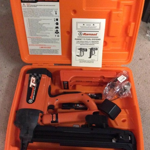 RAMSET T3 MAG, GAS TOOL , SINGLE CHARGER ,2 BATTERIES BRAND NEW, FAST ...