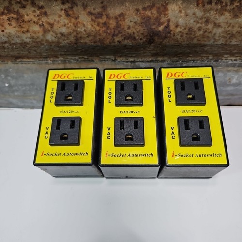 3x DGC Products Inc. I-Socket 110m Tool & Vacuum Auto-switch, 15A/125V ...