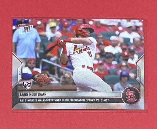 2022 MLB Topps Now Lars Nootbaar ROOKIE CARD SP St. Louis Cardinals ...
