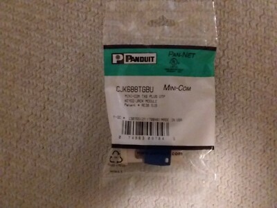 Panduit CJK688TGBU Mini-com Jack Module Blue TX6 PLUS UTP | eBay