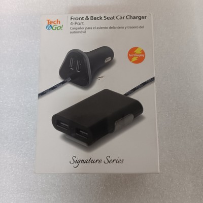 WOW!! Tech and Go 9.6 Amp 4-Port Front and Back Seat Charger!!! 3 ...