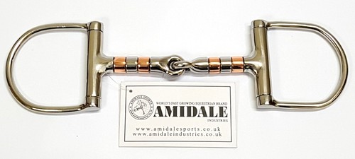 D RING SNAFFLE BIT HORSE RIDING COPPER ROLLERS 4 SIZES TOP QUALITÄT BNWT AMIDALE | eBay