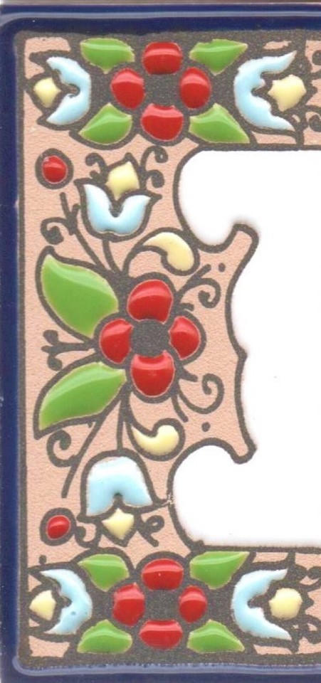 Hand-painted Ceramic Cherry Number Tiles 7.5 x 3.5 cm with Optional ...