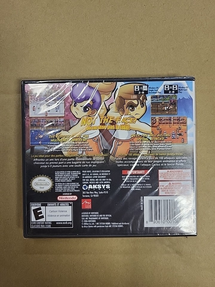 Super Dodgeball Brawlers Aksys Nintendo DS 2ds 3ds XL GAME NEW SEALED ...