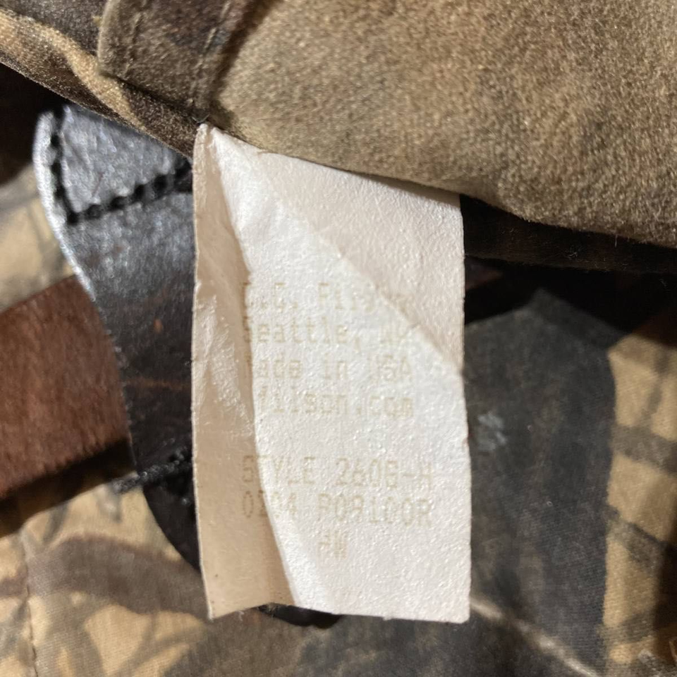 FILSON Style 2606 Realtree Hardwoods Camo Tote Bag USA Made Leather Old ...