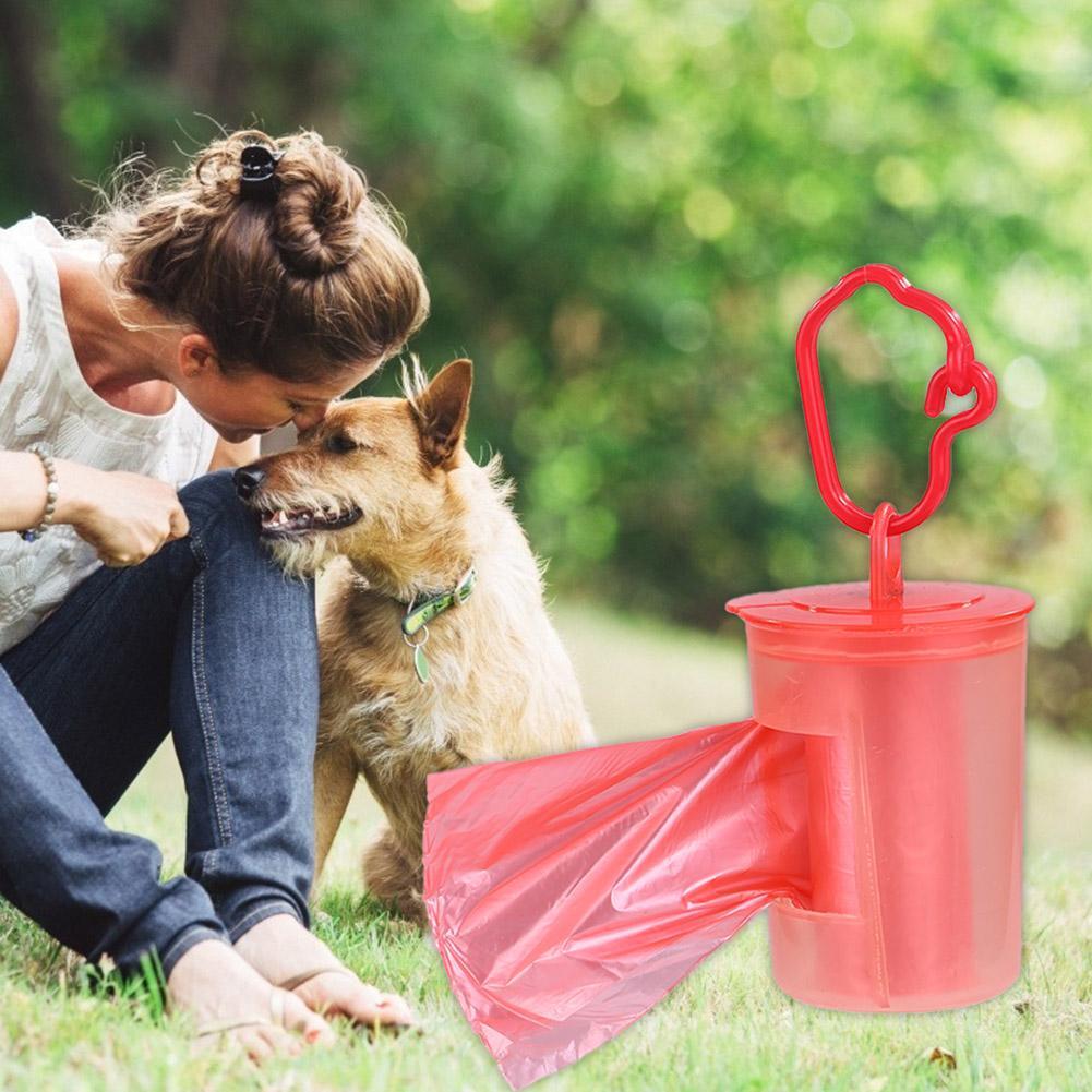 Dog Poop Bag Waste Garbage Dispenser Pet Outdoor Cleaning Storage Box ...