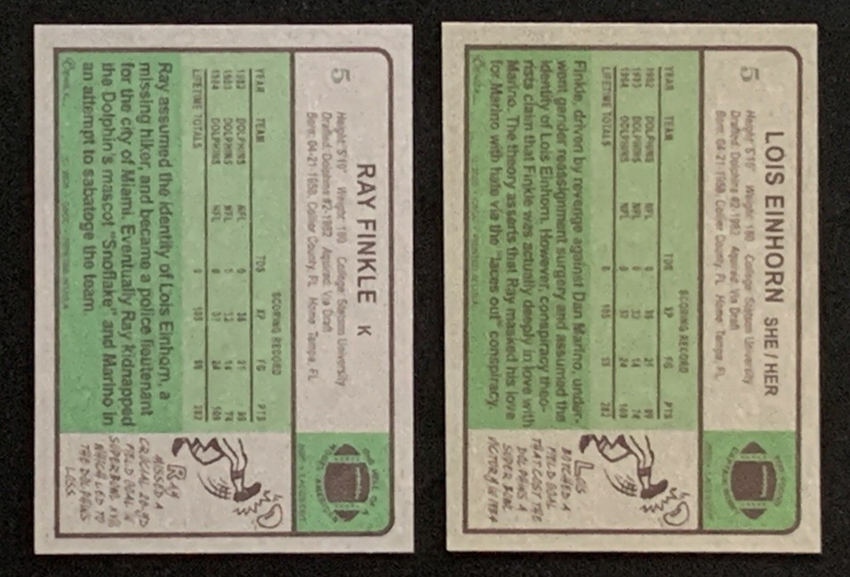 Ray Finkle | Lois Einhorn Laces Out/In!! ~ Custom Parody Card / Novelty ...