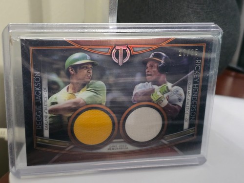 Rickey Henderson - Reggie Jackson 2020 Topps Tribute Patch /25 | eBay