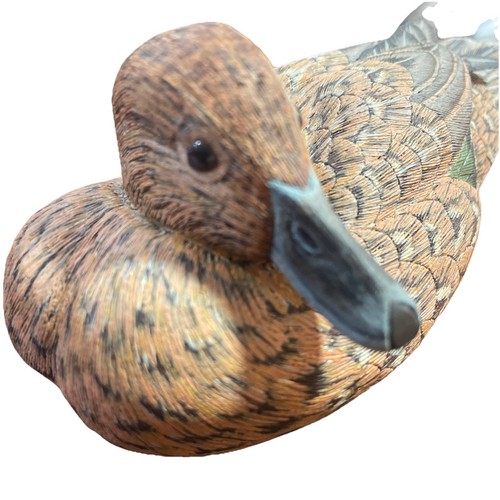 HAND CARVED PAINTED SIGNED FOLK ART WOOD DUCK DECOY PINTAIL Mike ...