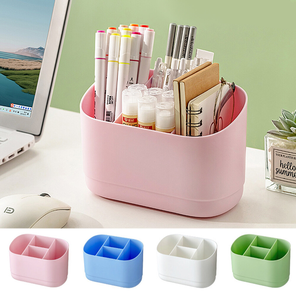 Rectangle Case Office Stationery Box Pen Holde Home Office Desktop ...