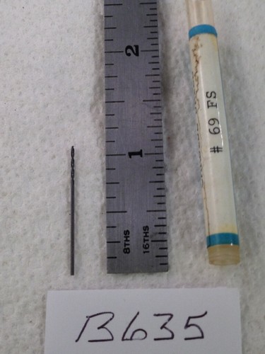 1 NEW USA #69 (.0292") SOLID CARBIDE FAST SPIRAL FLUTE DRILL. (B635) | eBay