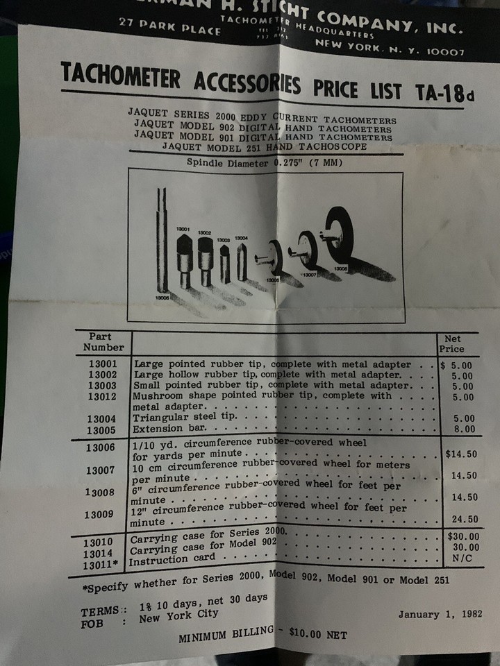 Vintage Standco Digital Tachometer | eBay