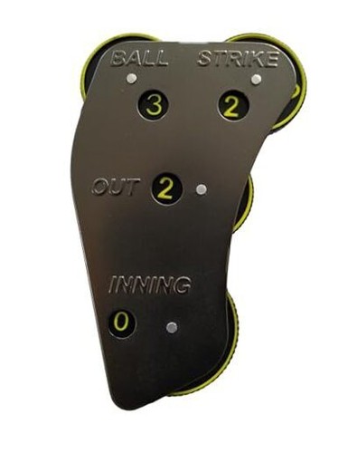 Umpire Clicker Indicator Baseball Pitch Counter 4-Dial Ball Strike ...